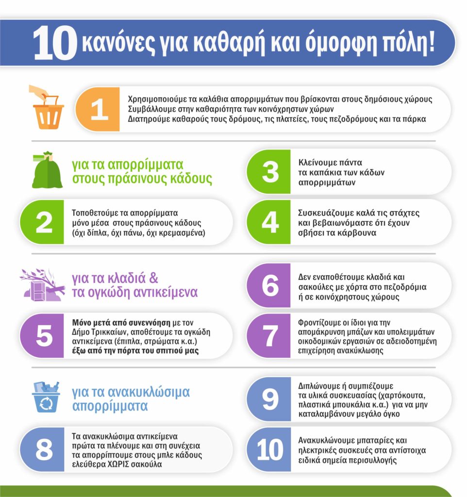 10 συμβουλές για καθαρά Τρίκαλα - TV10