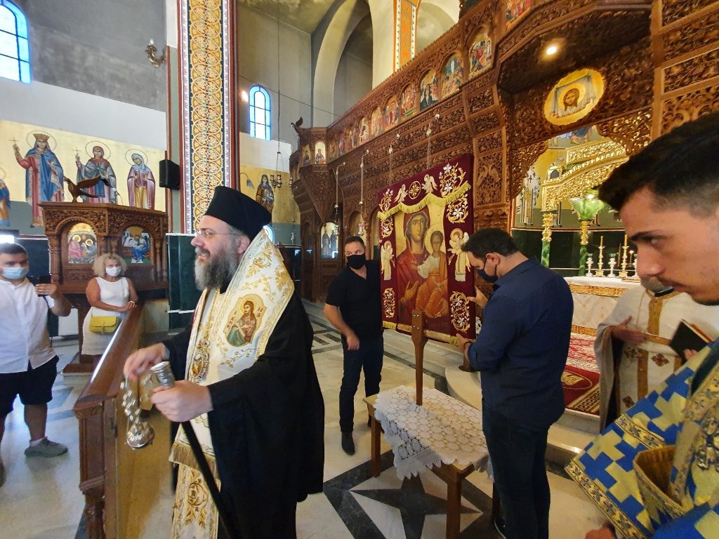 Υποδοχή της εικόνας της Παναγίας Οδηγήτριας στην Οιχαλία Τρικάλων (φωτο ...