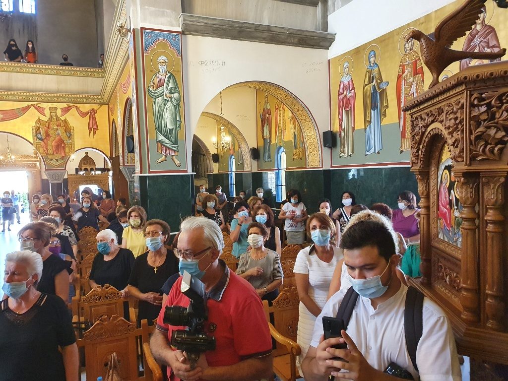 Υποδοχή της εικόνας της Παναγίας Οδηγήτριας στην Οιχαλία Τρικάλων (φωτο ...