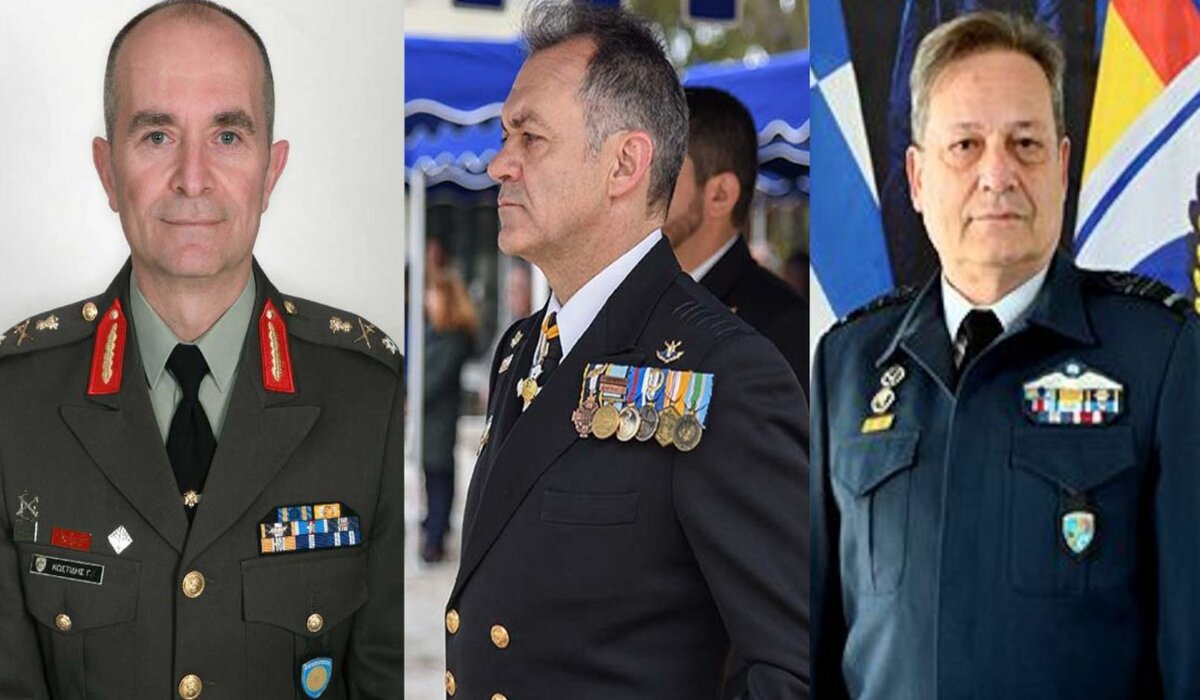 Αυτοί είναι οι νέοι αρχηγοί Στρατού Ξηράς, Πολεμικού Ναυτικού και ...
